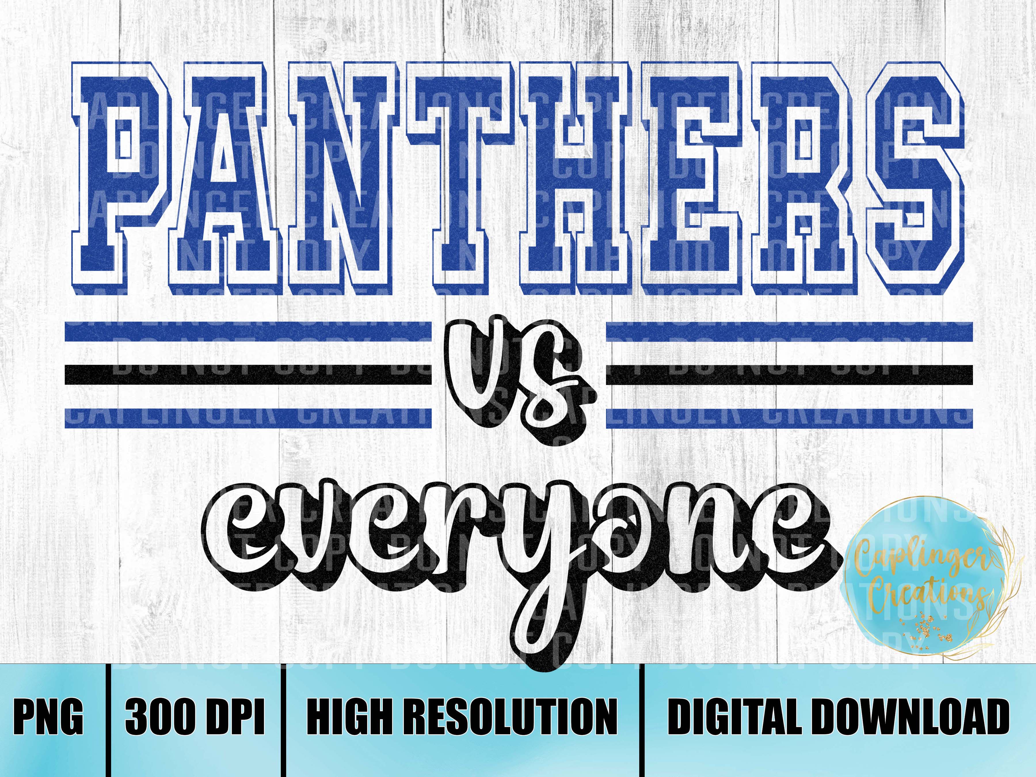 Panthers - Digital download 300DPI PNG FILE – Caplinger Creations