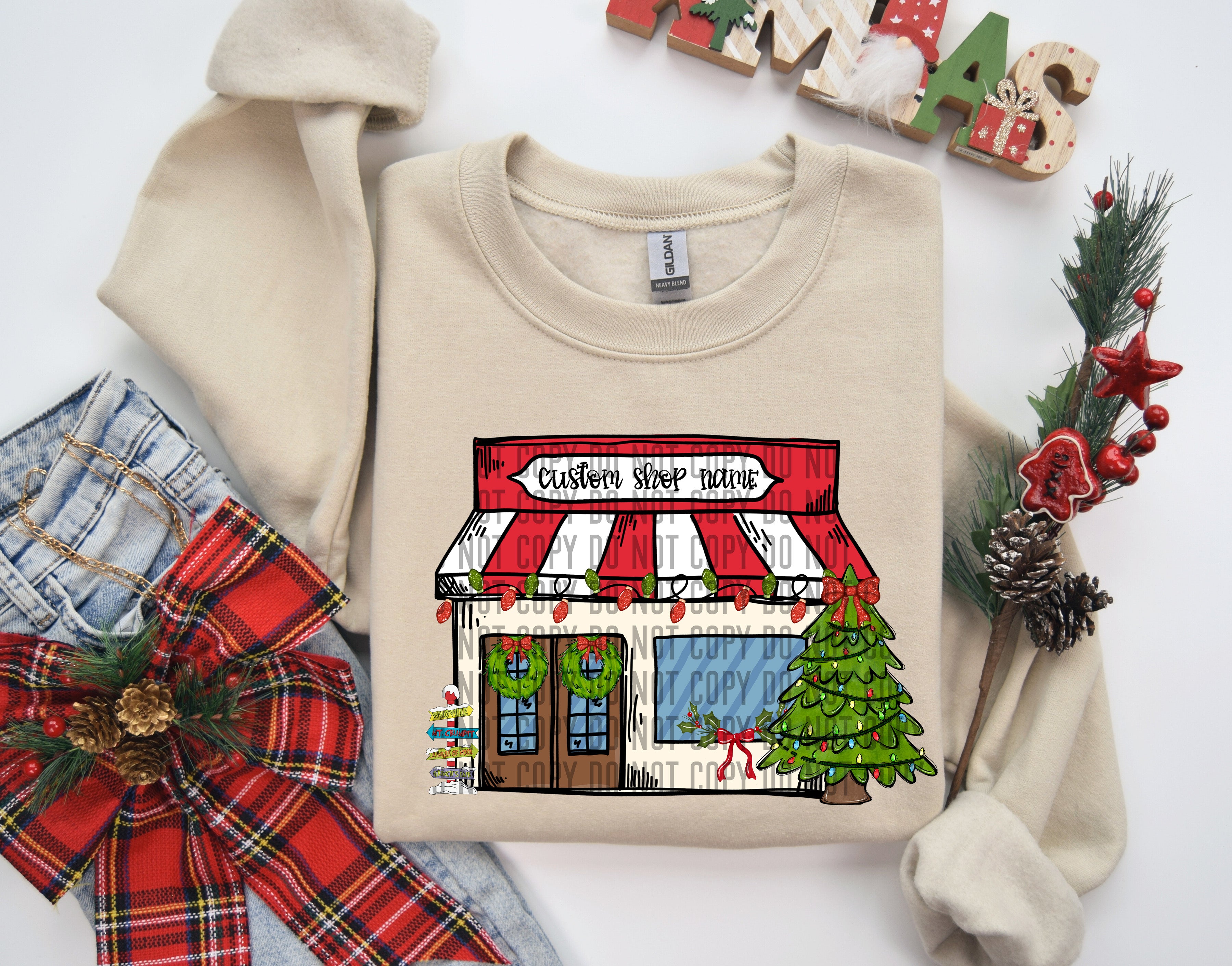 CUSTOM - Christmas Shop - Digital Download 300DPI PNG FILE – Caplinger ...